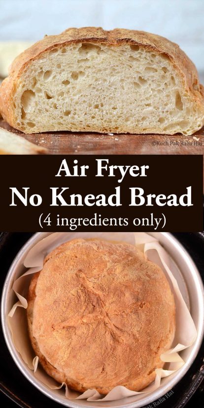 Air Fryer Bread Easy No Knead Bread